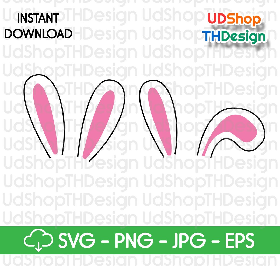 Bunny Ears Svg,easter Svg,easter Bunny Ears Svg,easter Bunny Svg,rabbit ...