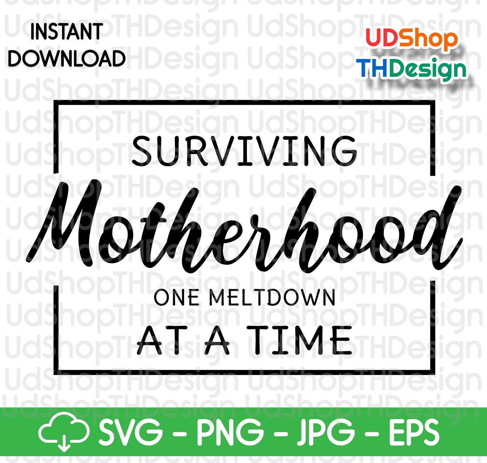 Surviving Motherhood Svgfunny Mom Svgmothers Daysvgmom Cut | Etsy