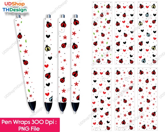 Lady Bug Pen Wrap Pnglady Bug Pnglove Bug Pen - Etsy