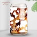 Cute Highland Cow 16oz Glass Can Wrap Svg, Cow Svg, Cow Print Svg, Baby ...