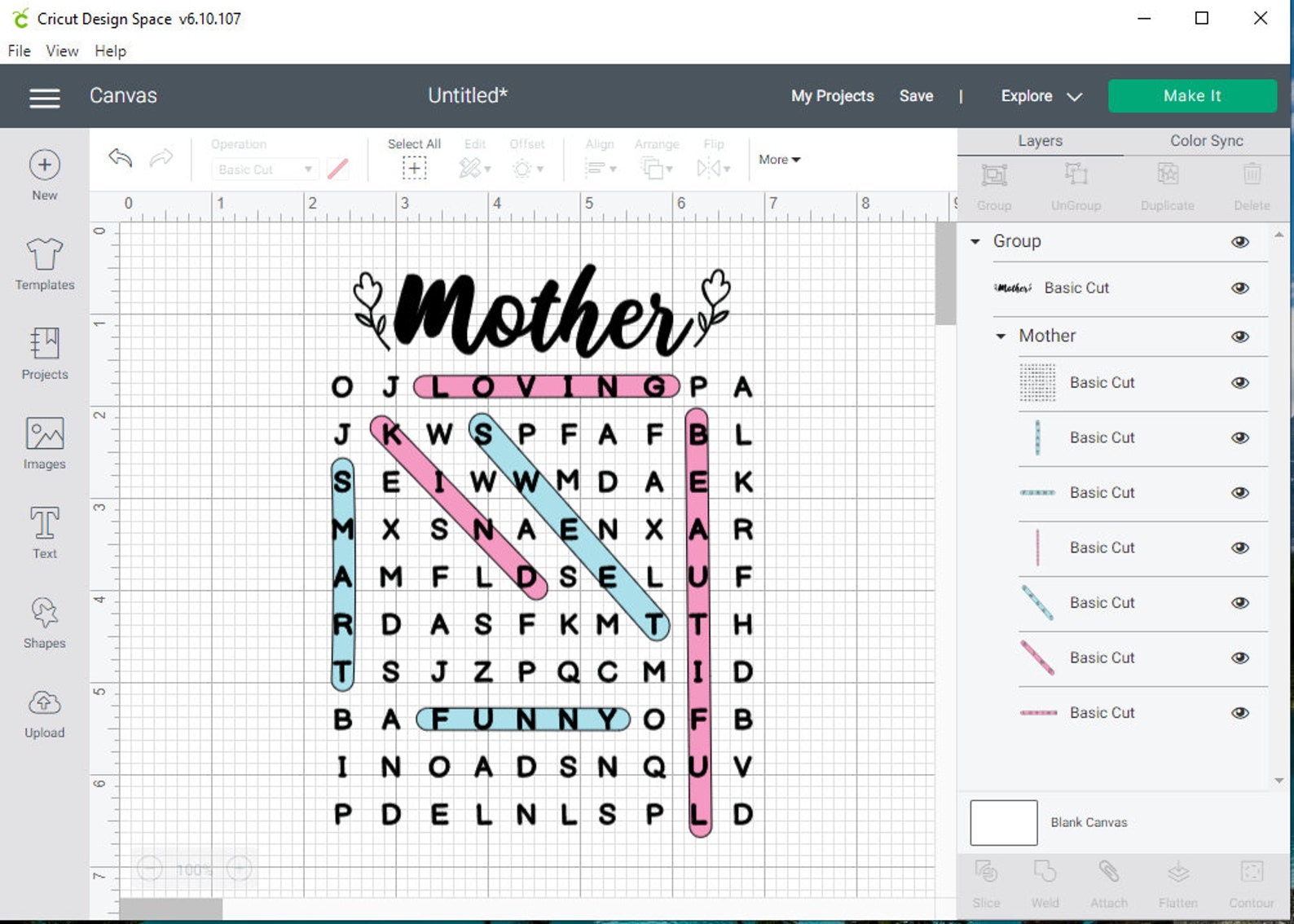 Mother's Day Word Search Sign SVG Mother Word Search Sign - Etsy