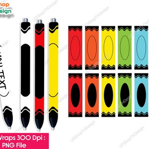 Crayon Pen Wraps,crayon Png,school Crayon Png,teacher and Kid Design ...