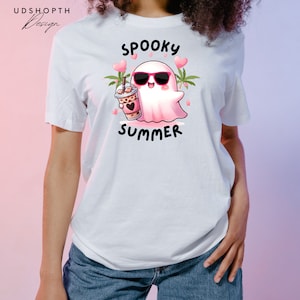 Spooky Summer Png, Cute Ghost, Summer Ghost Png, Summer Vibes Clipart ...