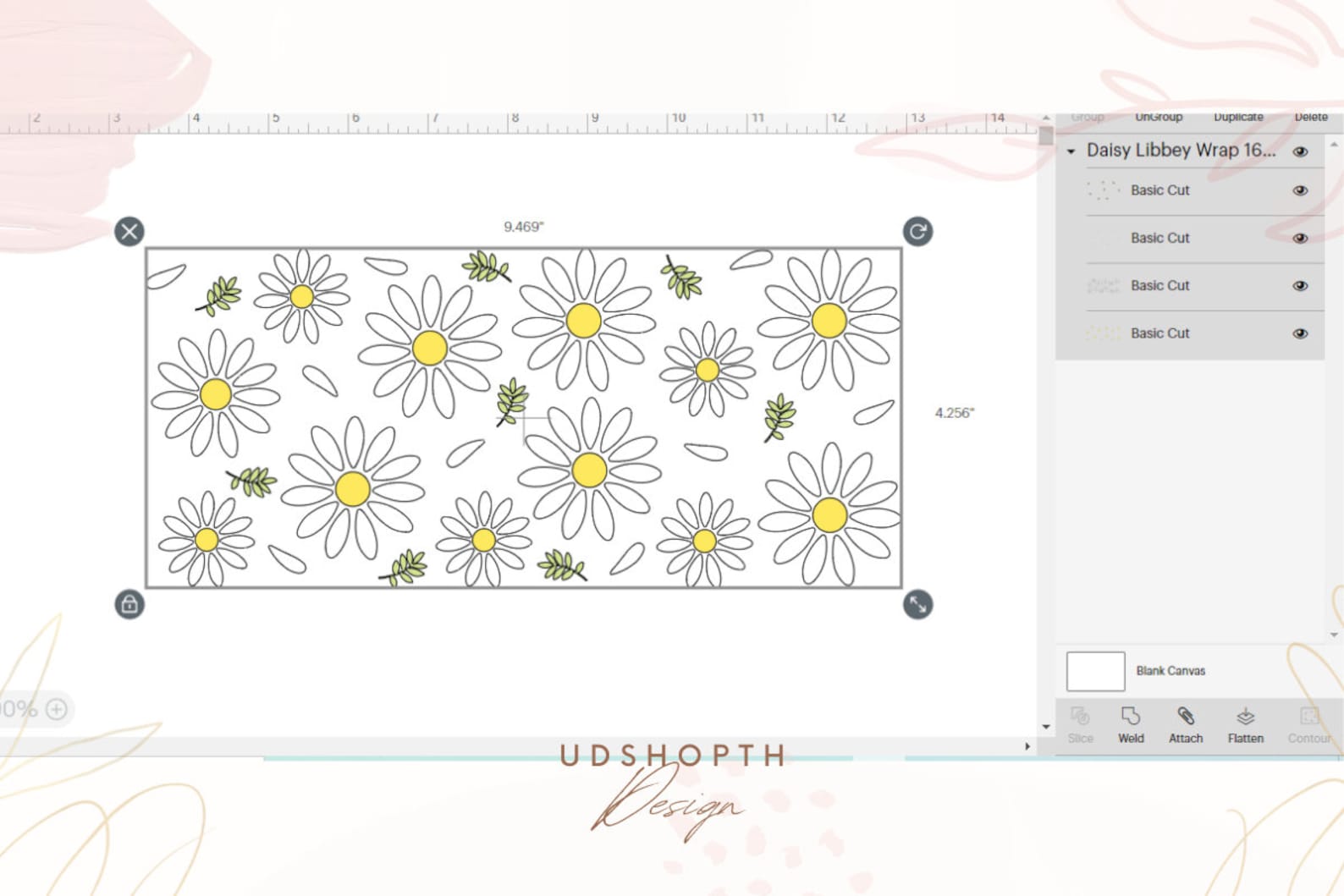 Daisy Beer Can Glass Svg, Daisy Wrap Svg, Daisy Flower Glass Wrap ...