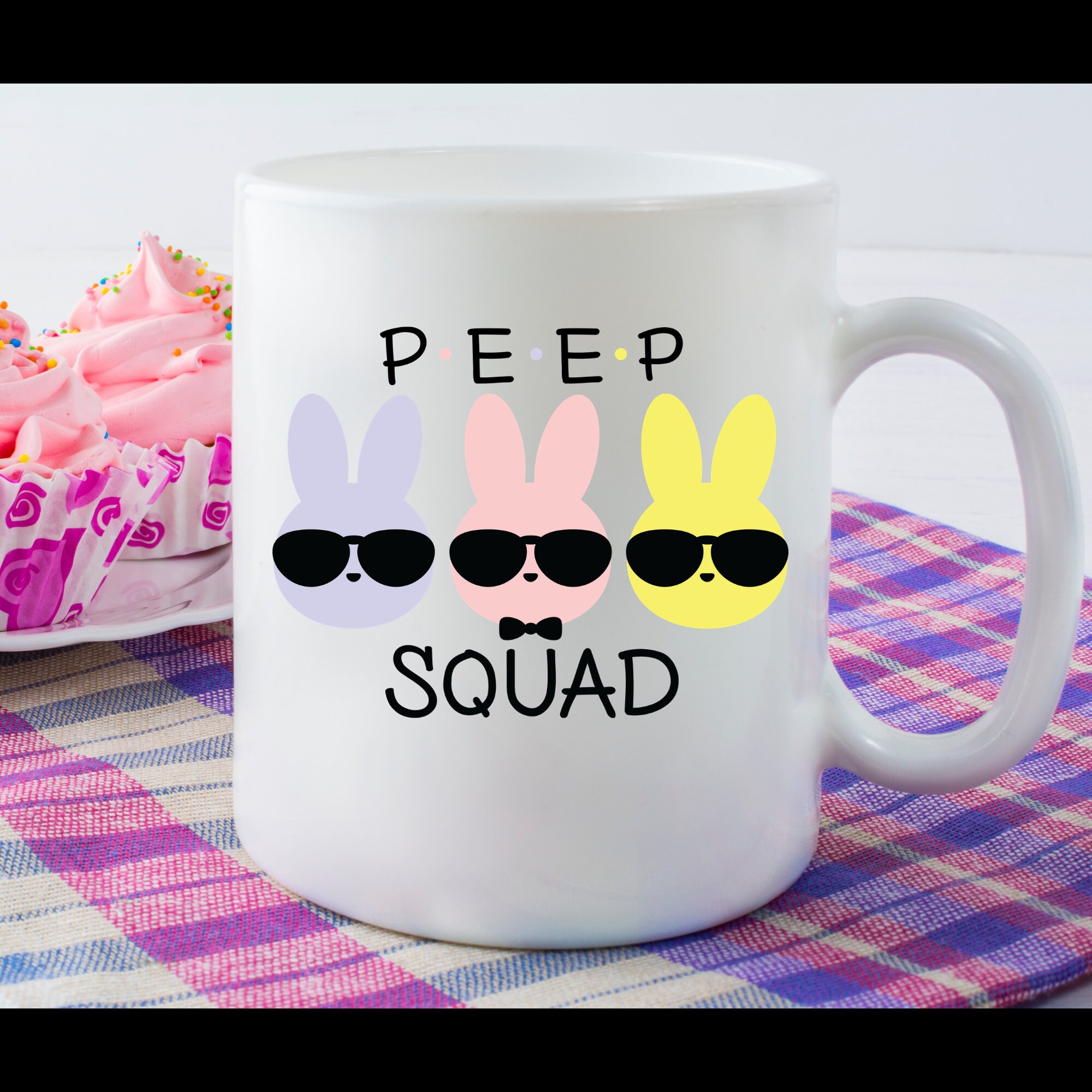 Peep Squad Sunglass Bunny Svgpeepseaster Svgeaster - Etsy