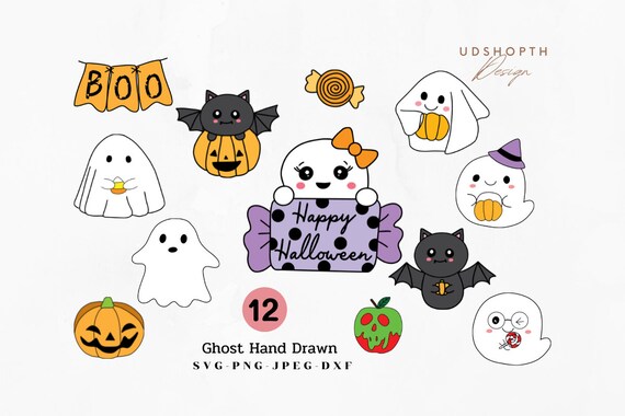 Cute Ghost Svg Ghost SVG Boo Svg Hey Boo SVG Halloween | Etsy