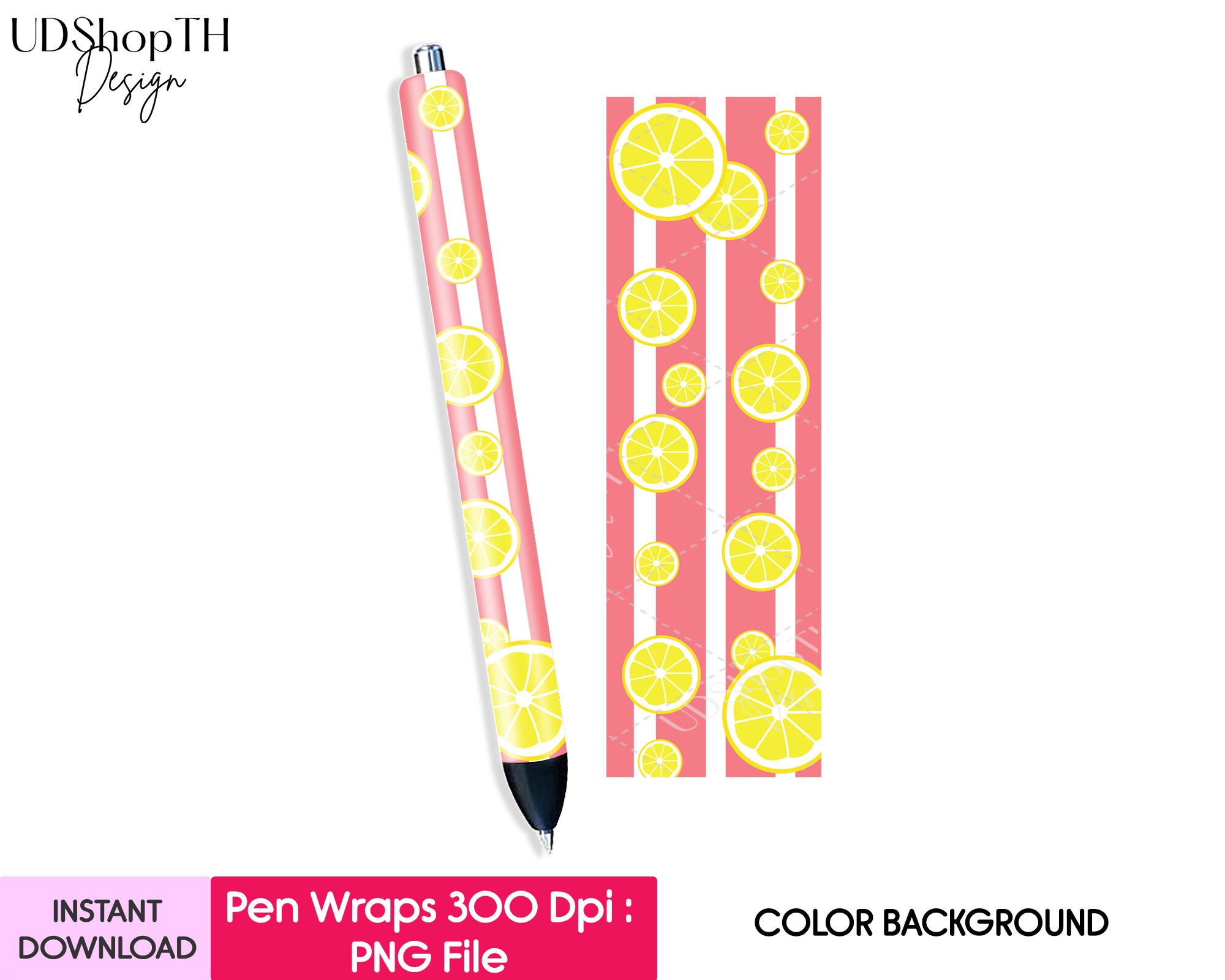 Lemon Pen Wraps, Fruit Pen Wraps PNG, Waterslide, Joy Glitter Pen ...