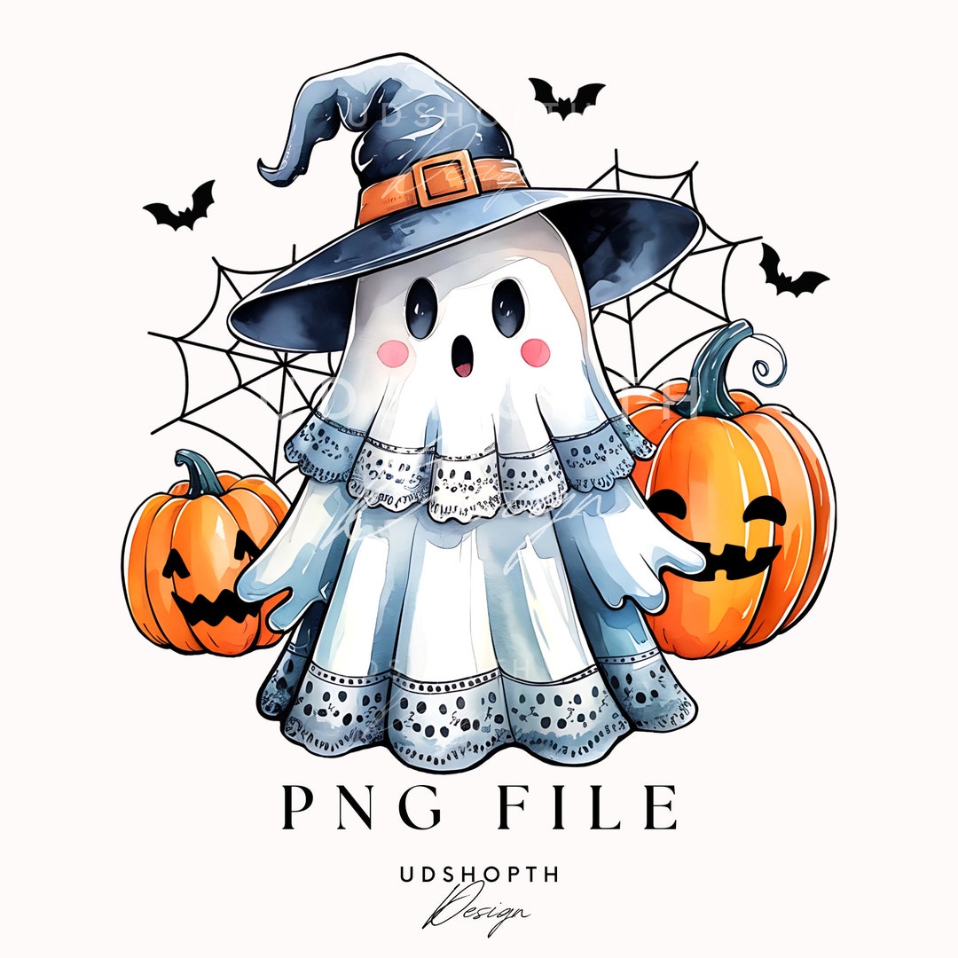 Halloween Lace Ghost Png, Girly Ghost Lacey Ghost Png, Spooky Season ...