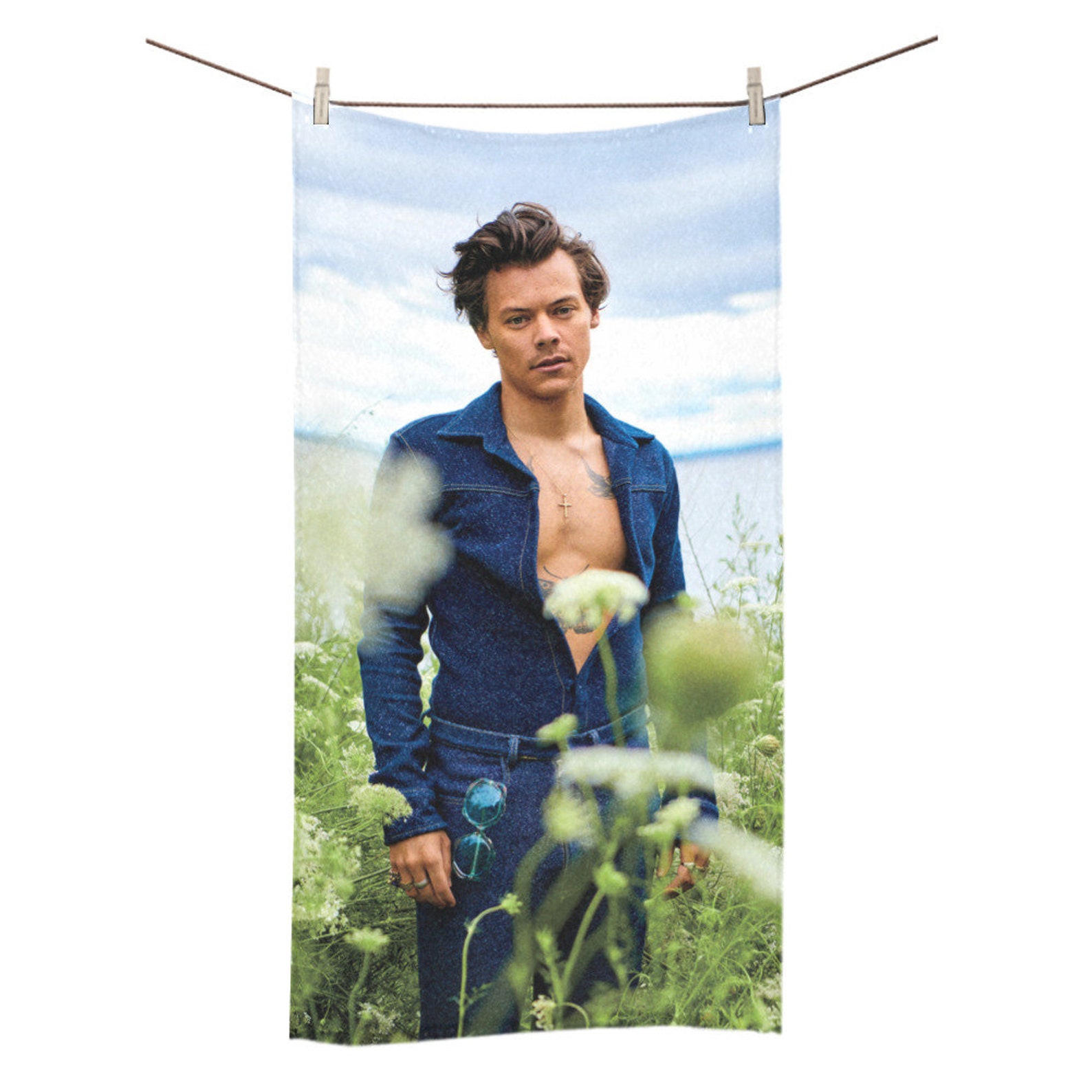 Harry Styles Towel Harry Styles Tattoo Beach Towel - Etsy UK