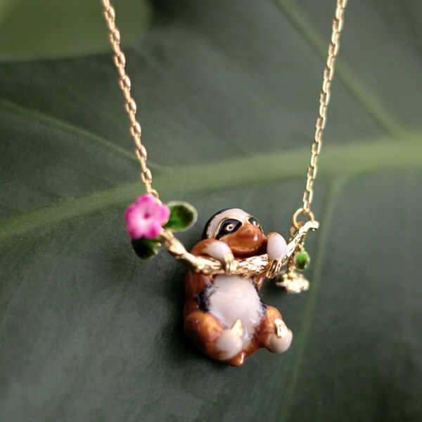 Sloth Necklace - Etsy