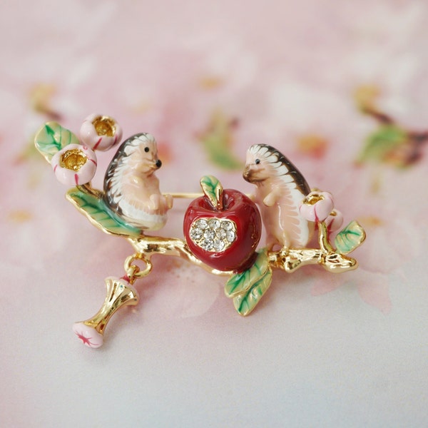 Hedgehog Brooches - Etsy