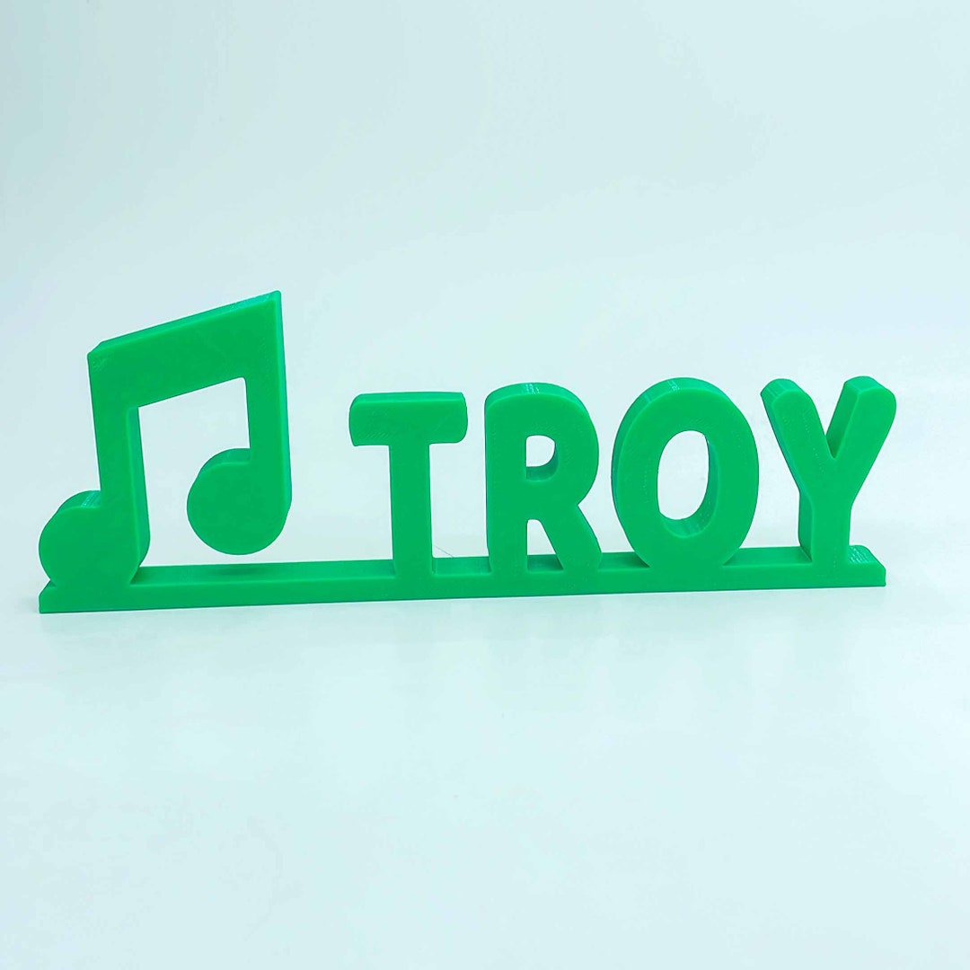 Personalized Music Note Name Stand - Gift for Musicians and Music ...