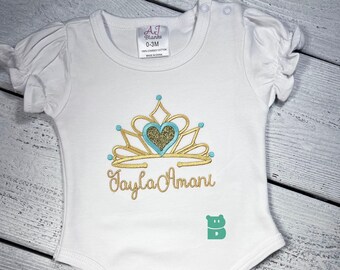 Girl's Princess Birthday Shirt , 4th Birthday Princess Party Top, Girl ...