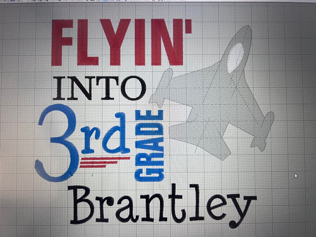 Jet Back to School Shirt Flyin' Into 3rd Grade Kids - Etsy