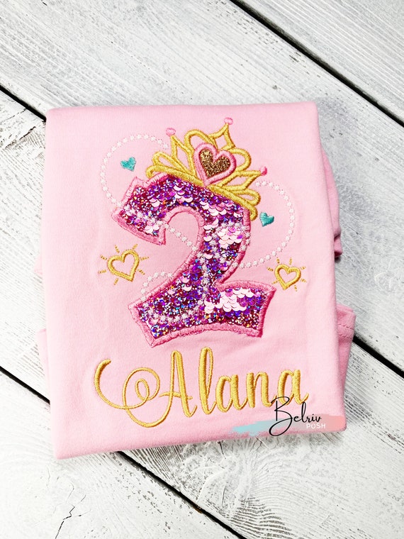 Princess Birthday Shirt 2nd Birthday Princess Party Top | Etsy