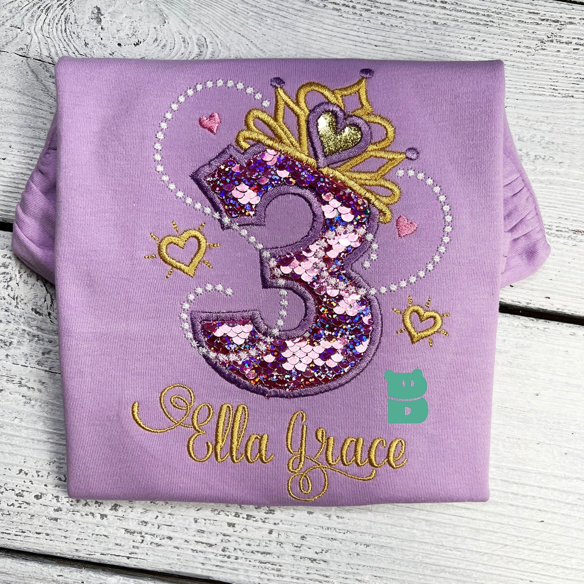 Princess Birthday Shirt, 3rd Birthday Princess Party Top, Girl ...