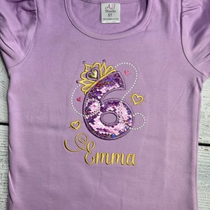 Princess Birthday Shirt, 3rd Birthday Princess Party Top, Girl ...