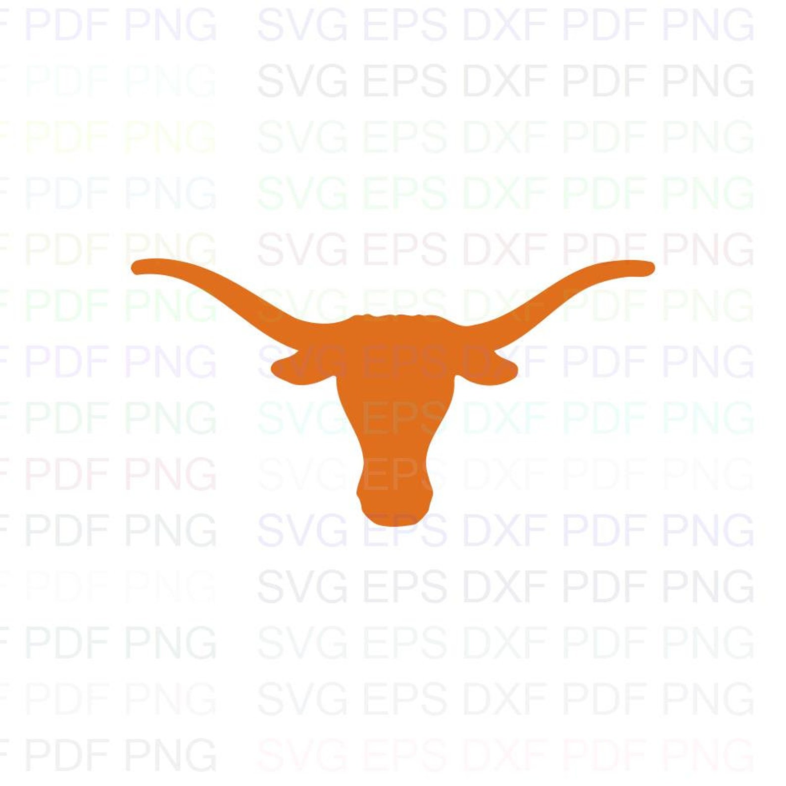 Texas Longhorns Svg Dxf Eps Pdf Png Cricut Cutting file | Etsy