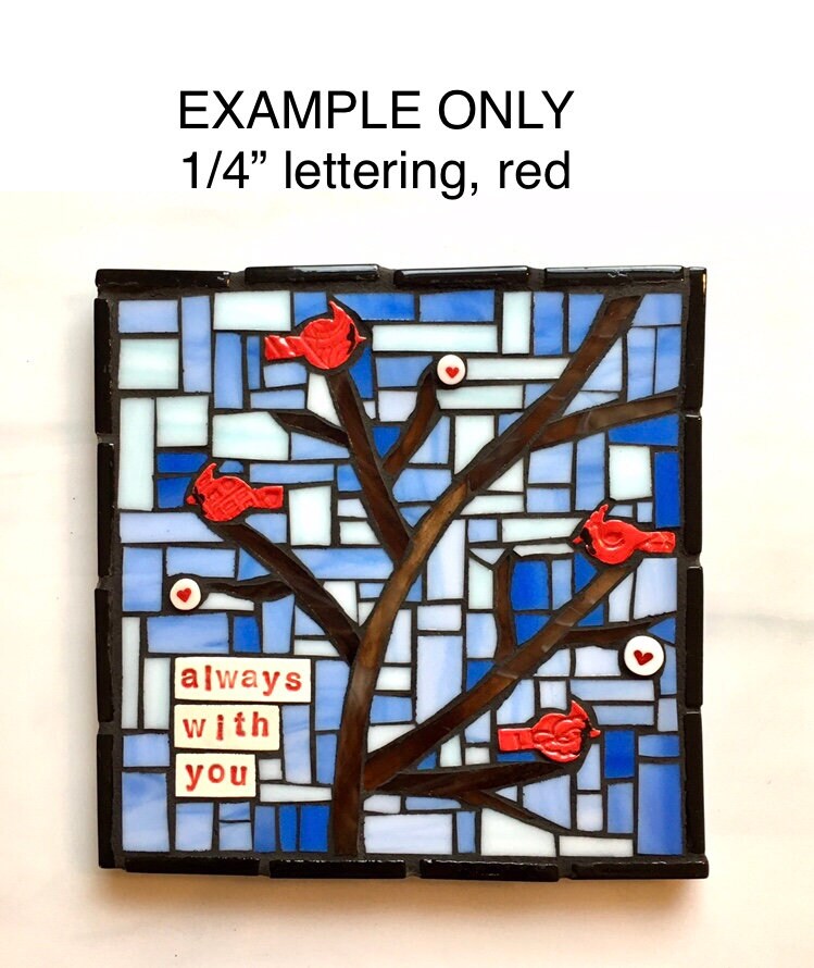 Ceramic Bird Tiles, Red Cardinal Tiles, Hand Cut, Stamped Background ...