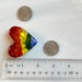 Glass Fused Heart, Pocket Hug, Rainbow, Hand Crafted, Gift Mother's Day ...