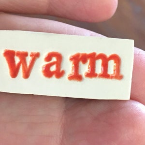 Ceramic Word Tiles, 7 Pcs, 3/8 Lettering Word Tiles for Mosaics, Arts ...