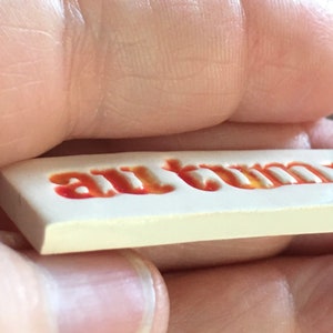 Ceramic Word Tiles, 7 Pcs, 3/8 Lettering Word Tiles for Mosaics, Arts ...