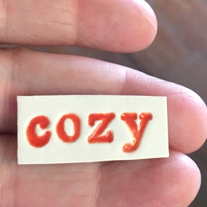 Ceramic Word Tiles, 7 Pcs, 3/8 Lettering Word Tiles for Mosaics, Arts ...