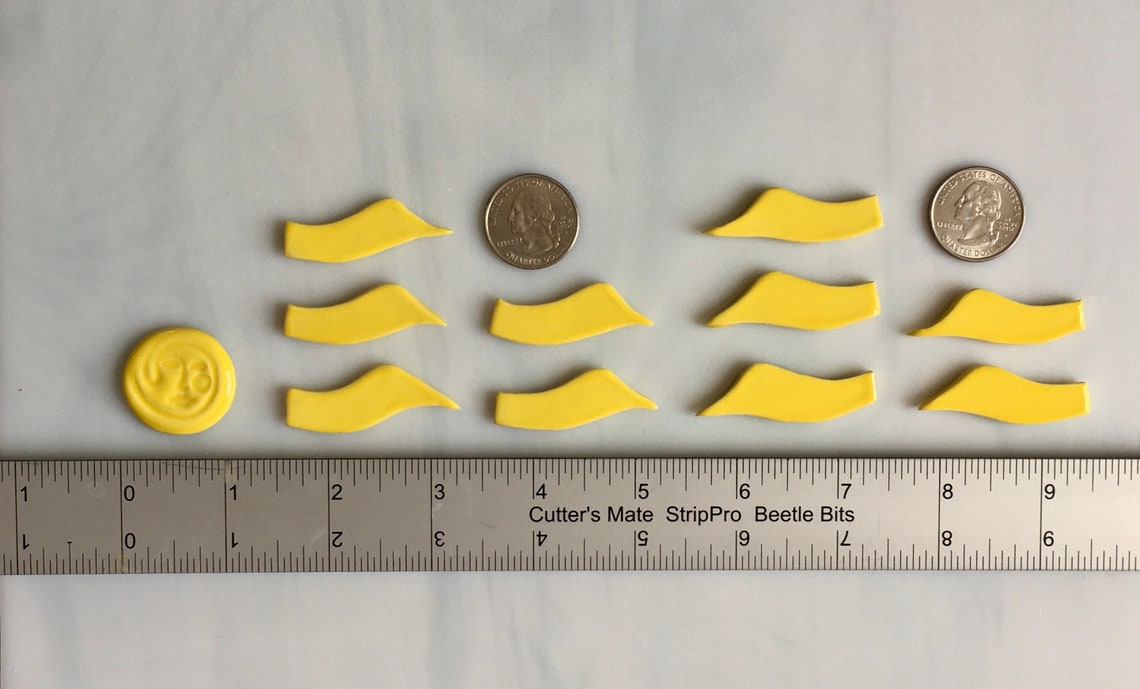Ceramic Sun Face With Sun Rays 11 Pcs Bright Yellow - Etsy