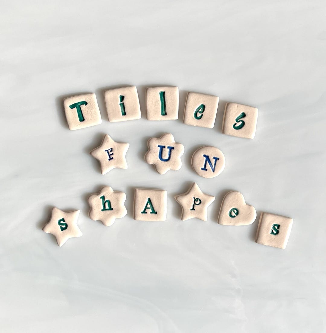 Ceramic Letter or Number Tile, Custom Personalization, Variety of Fonts ...