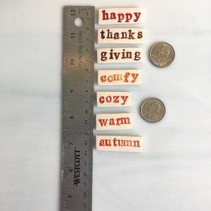 Ceramic Word Tiles, 7 Pcs, 3/8 Lettering Word Tiles for Mosaics, Arts ...