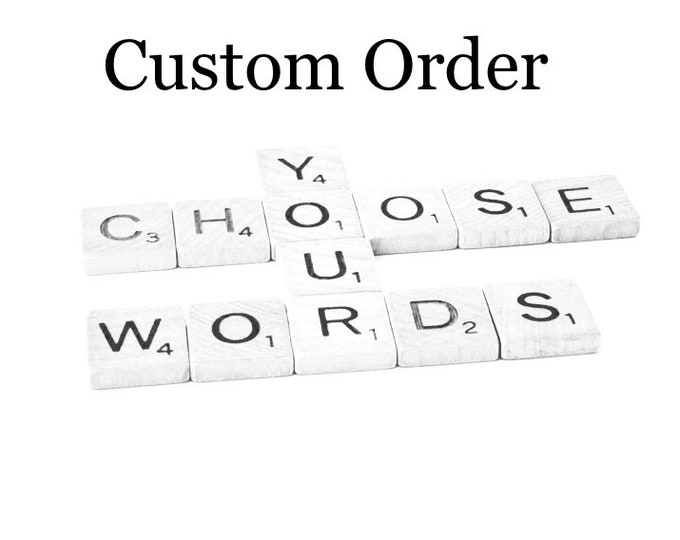 Ceramic Word Tiles, (4) Pcs, Personalize, Custom Words, 3/8" Lettering ...
