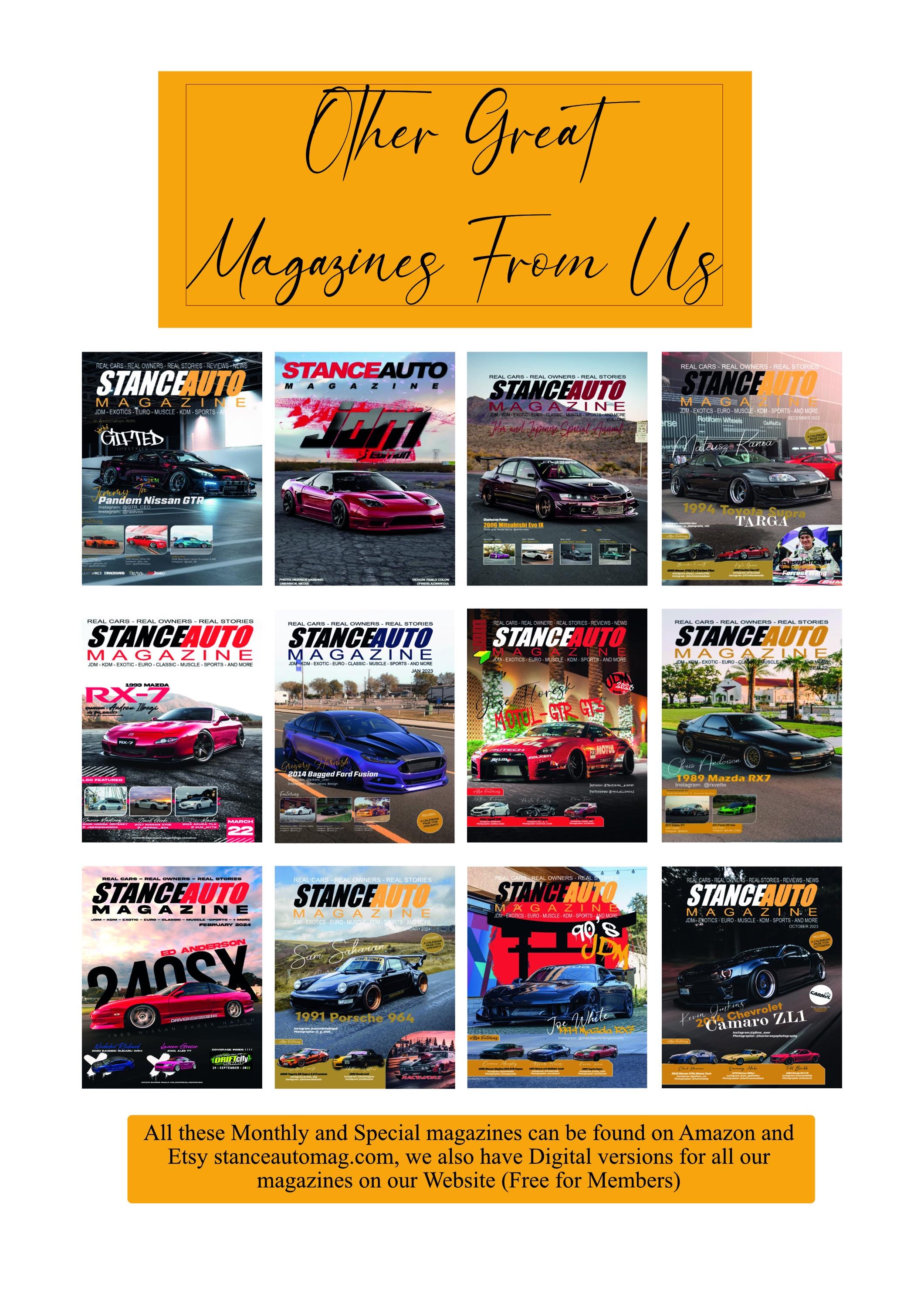 Stance Auto Car Magazine December 2020 - Etsy