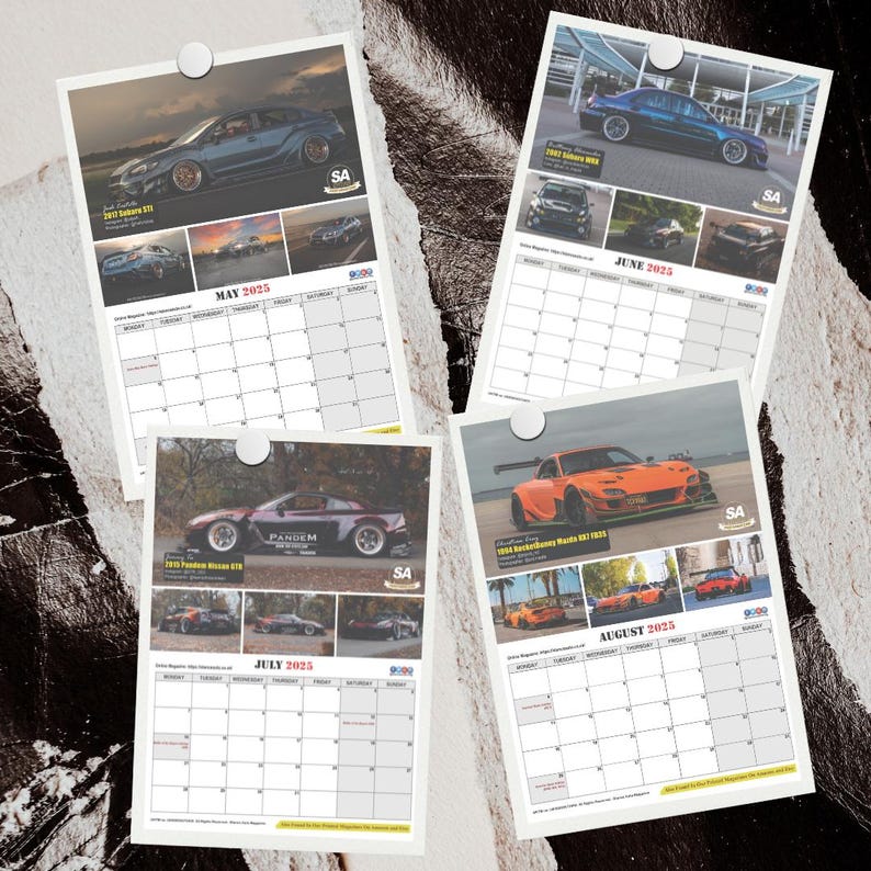 JDM Hottest Cars 2025 Wall Calendars - Etsy