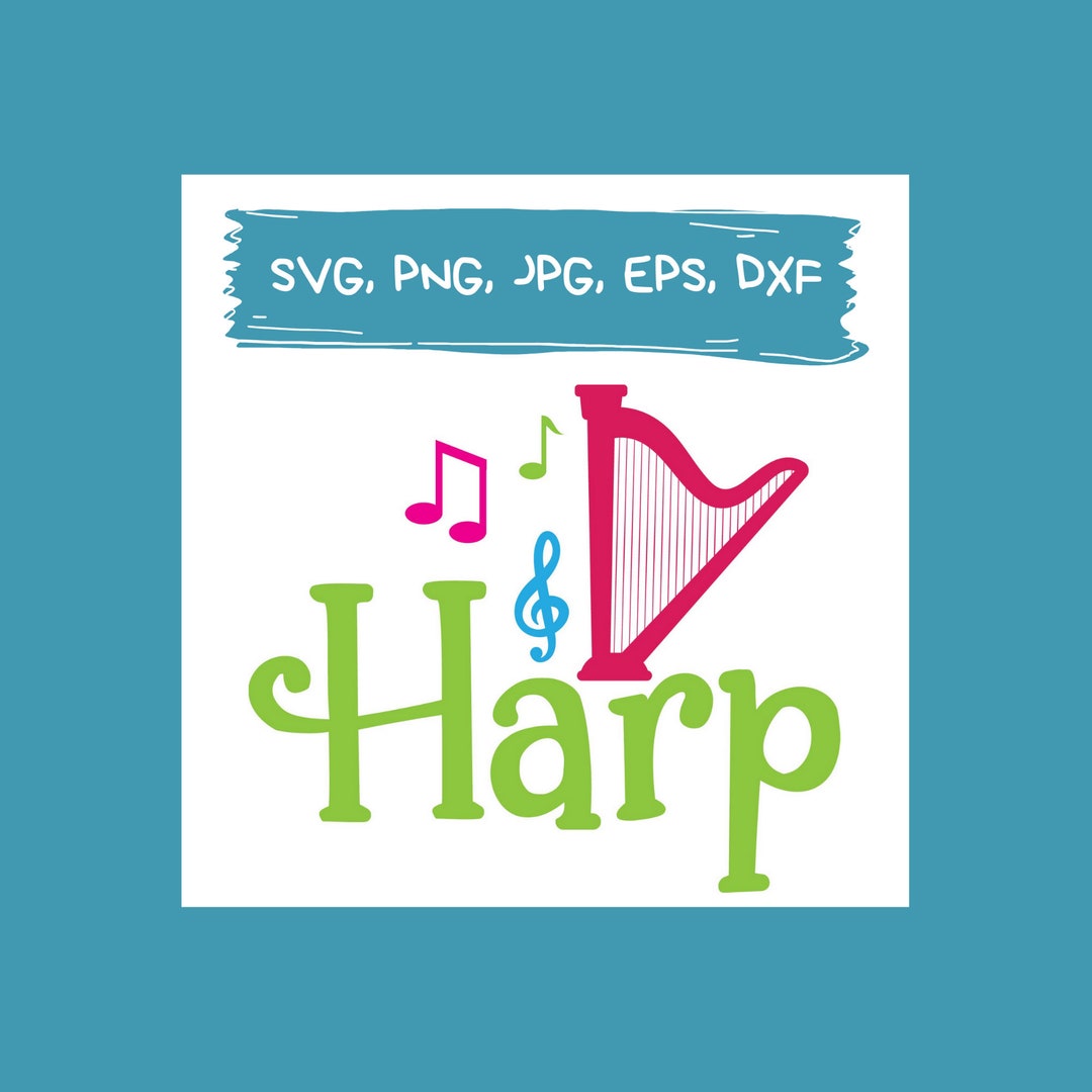 Harp Svg Musical Notes Silhouette Music Note SVG Music Symbols SVG ...