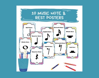 Music Note Poster - Etsy