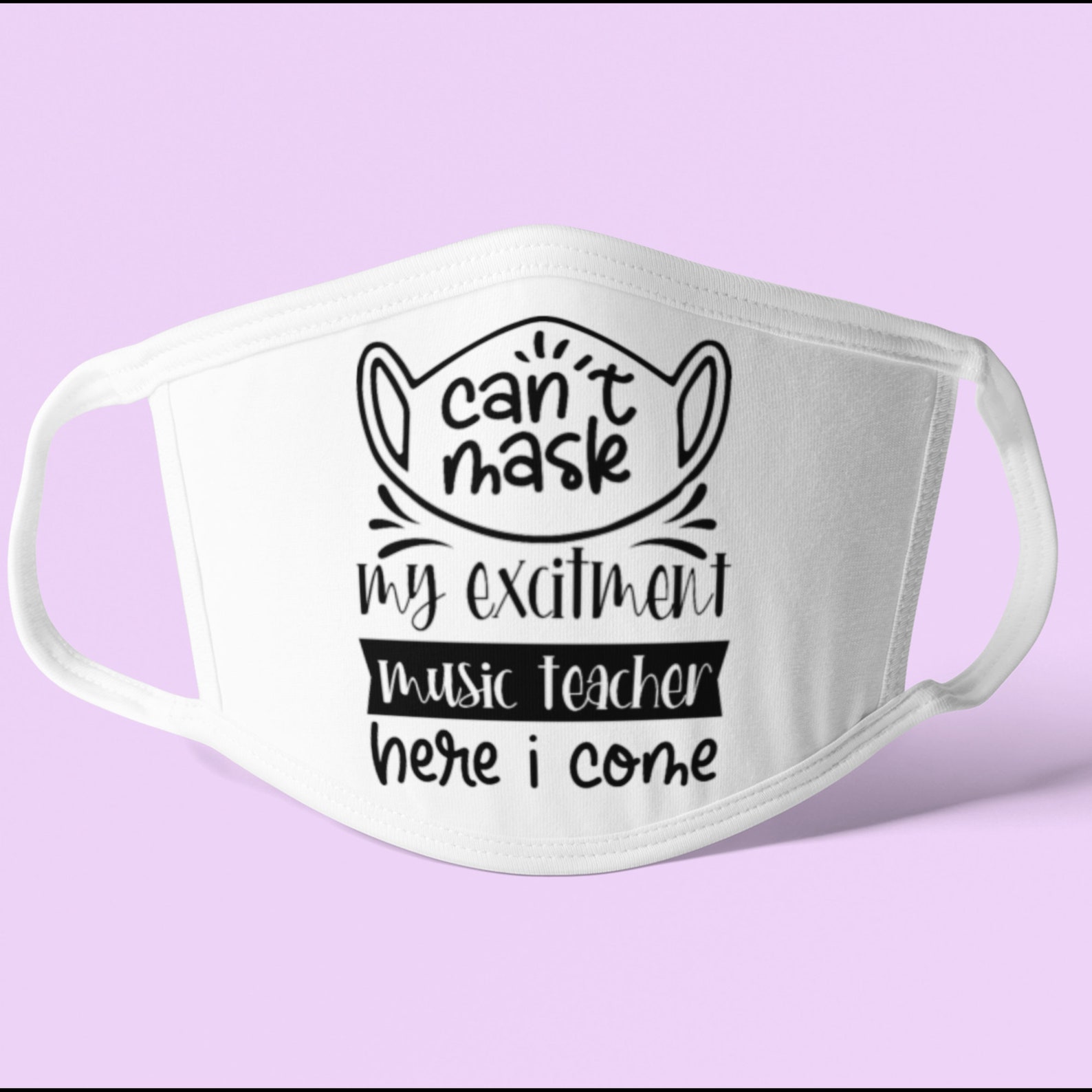 I Can't Mask My Excitement Music Teacher Svg Music Notes Cup Wrap Svg ...