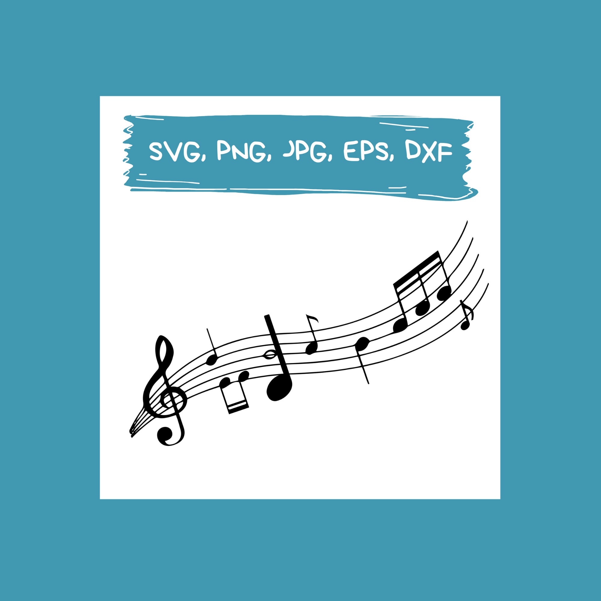 Musical Abstract SVG Music Notes Cup Wrap Svg Cutting File Music Note ...