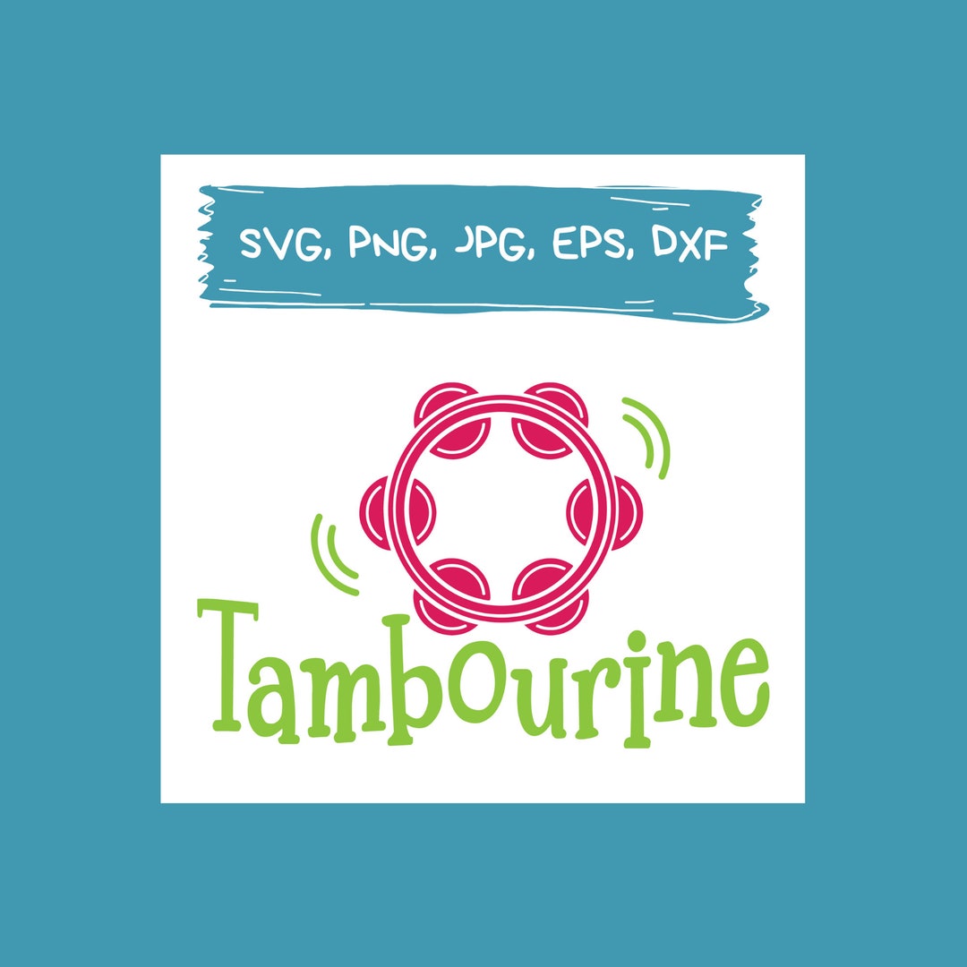 Tambourine Svg Musical Notes Silhouette Music Note SVG Music Symbols ...
