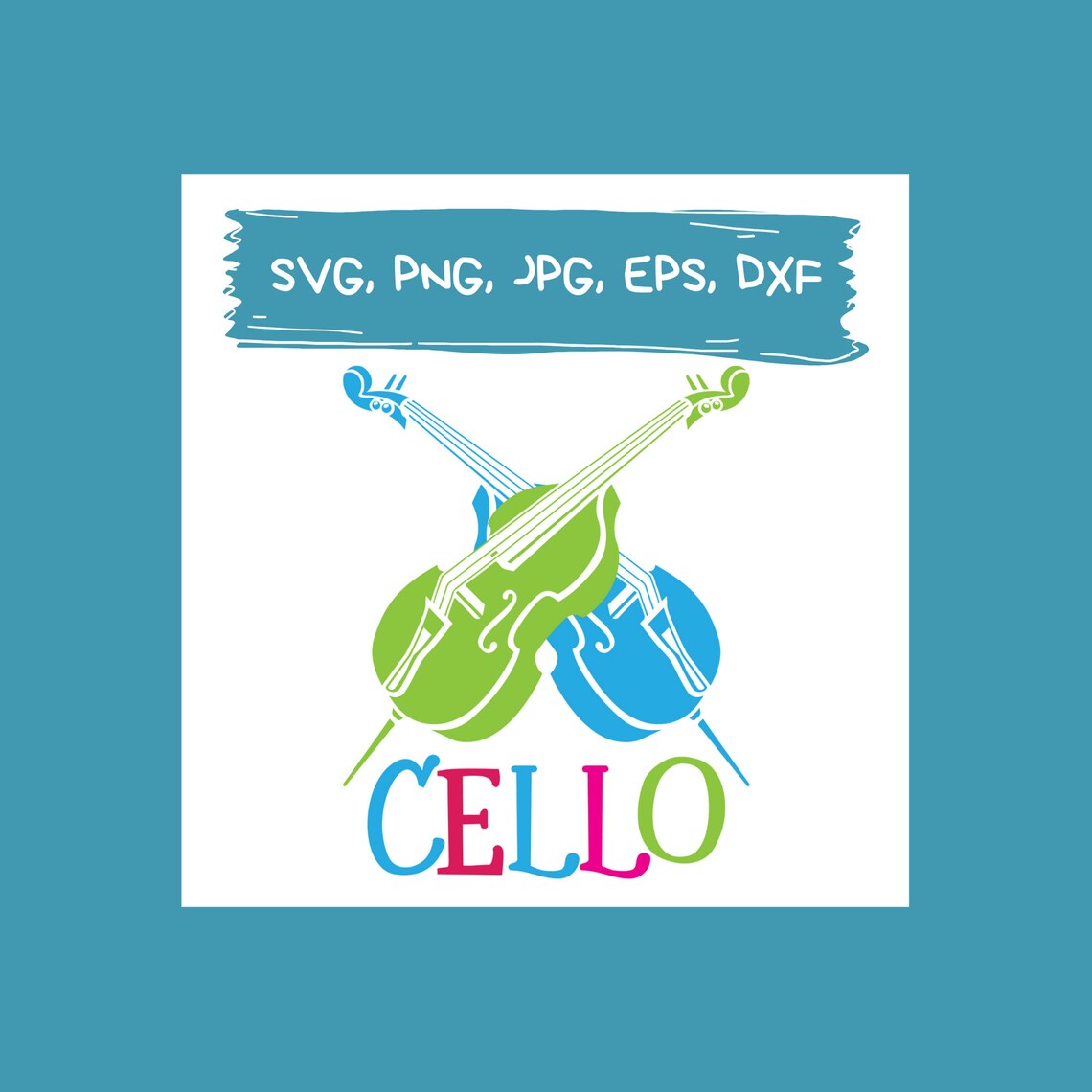 Cello svg Musical notes silhouette Music Note SVG music notes | Etsy