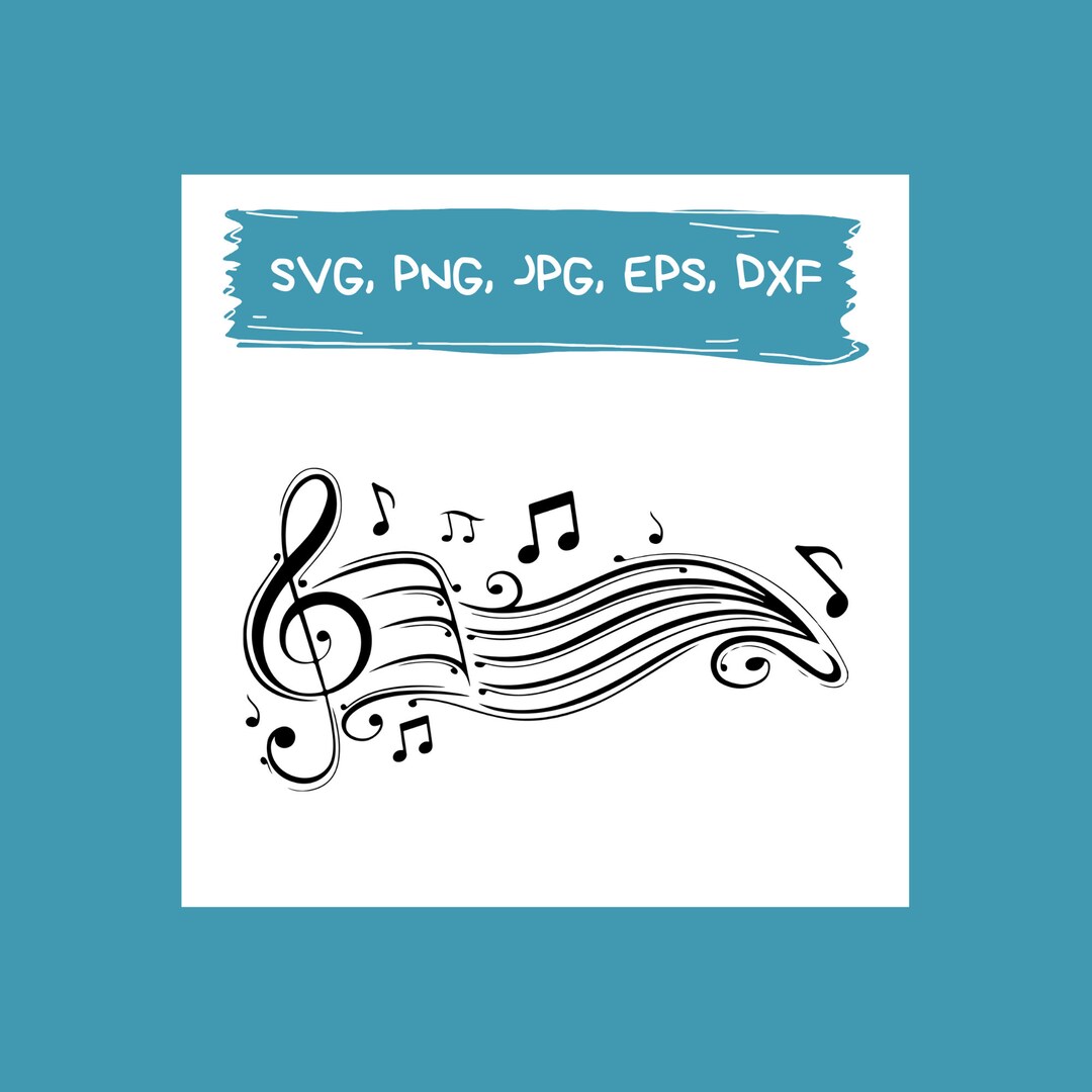 Musical Abstract SVG Music Notes Cup Wrap Svg Cutting File Music Note ...