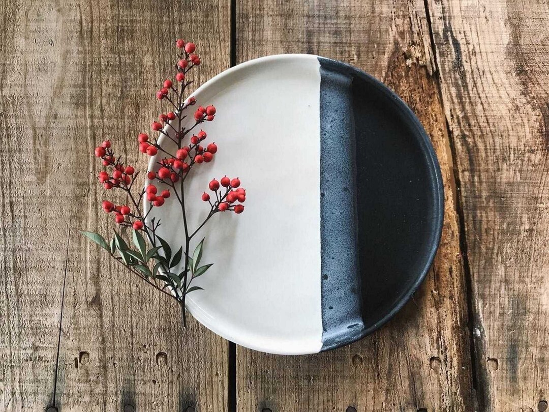 Simple Modern Ceramic Plate - Etsy