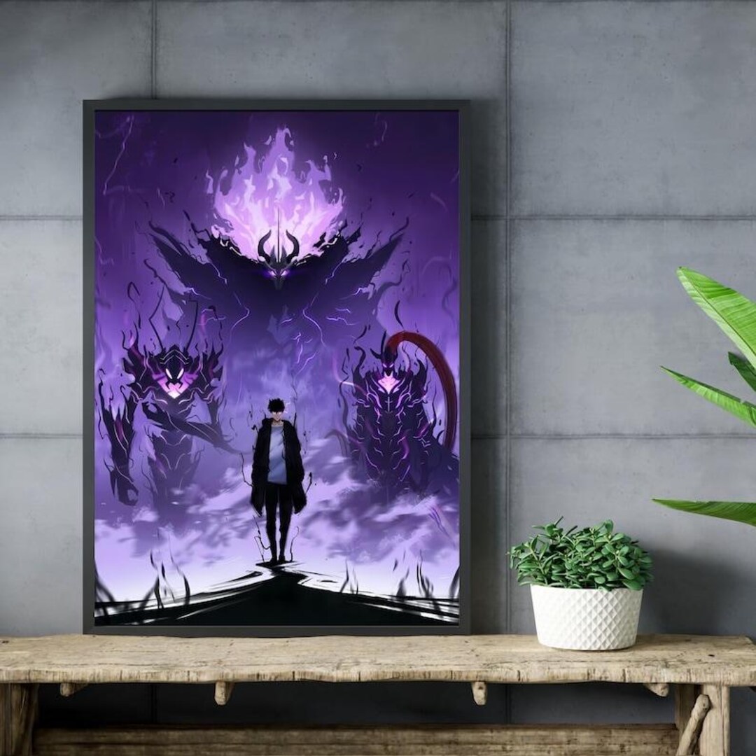 Solo Leveling Anime Poster, Premium Matte Finish, Manga Art Print ...