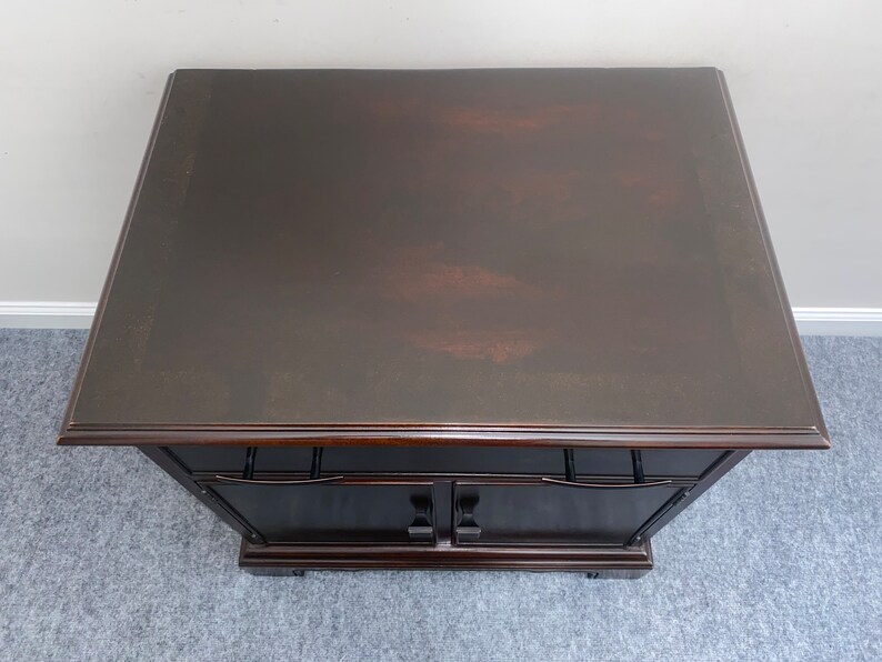 Kimball Night Table Furniture, Distress Brown End Table, Farm House ...