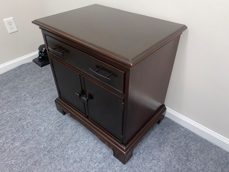 Kimball Night Table Furniture, Distress Brown End Table, Farm House ...