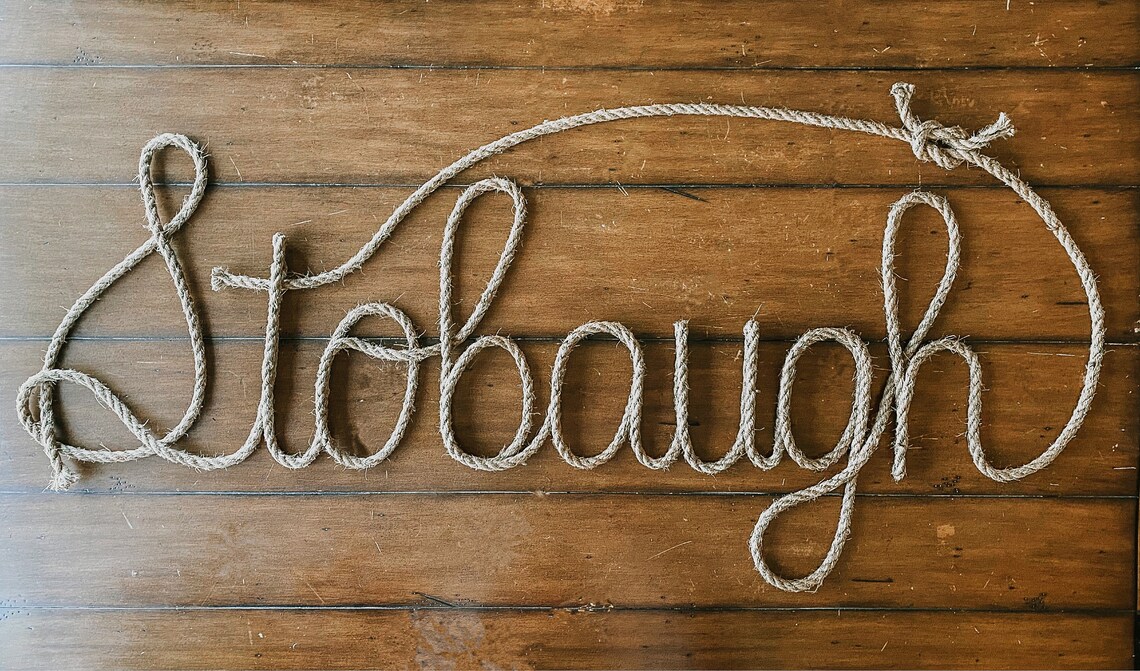 Large 8-10 Letters Custom Rope Wall Sign - Etsy
