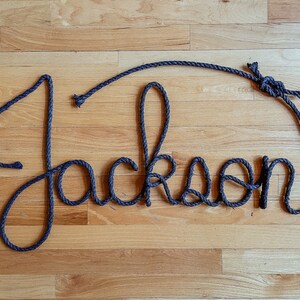 Large (1-7 Letters) Custom Rope Wall Sign (READ ITEM DESCRIPTION) - Etsy