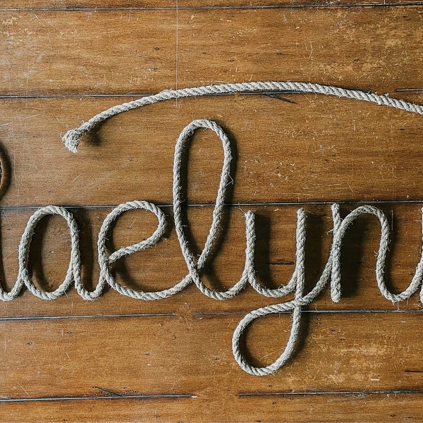 Rope signs - Etsy