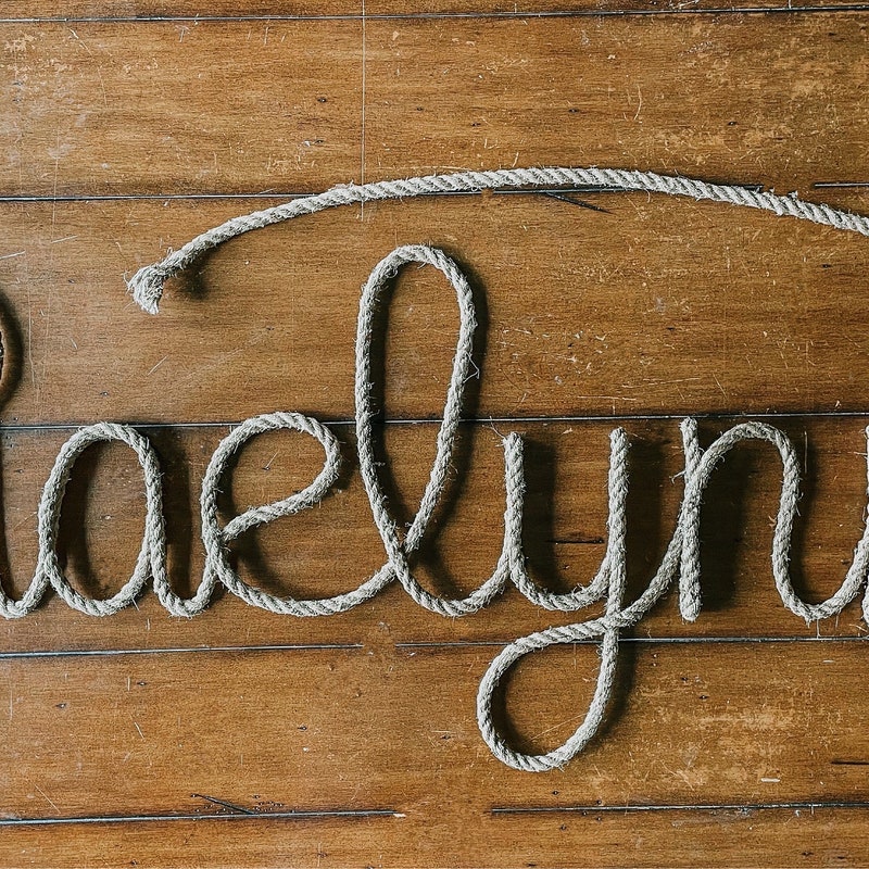 Rope signs - Etsy