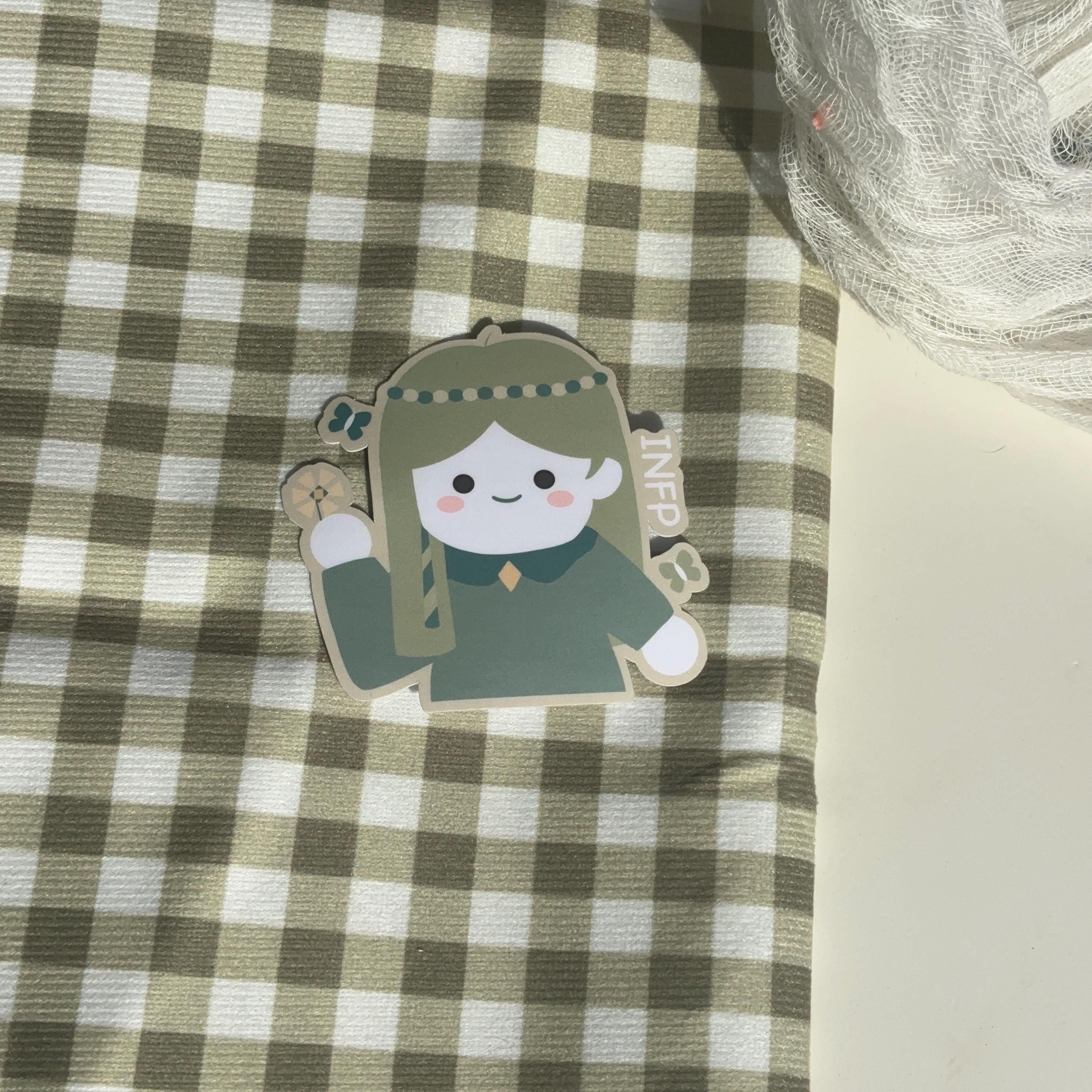 MBTI Cute Sticker infj, Infp, Enfj, Enfp Matte Sticker Waterproof ...