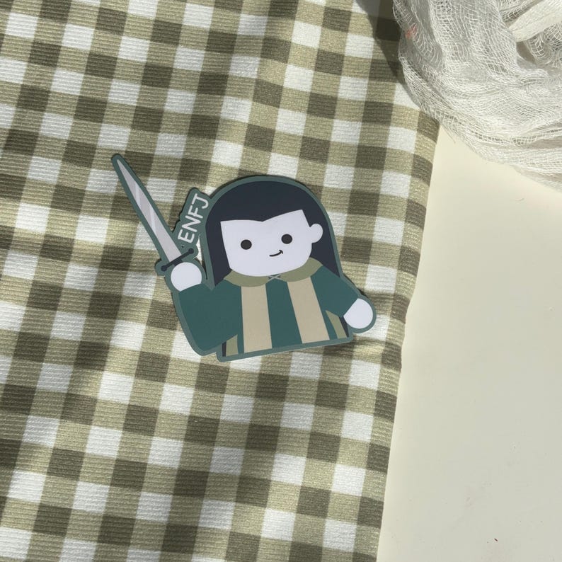 MBTI Cute Sticker infj, Infp, Enfj, Enfp Matte Sticker Waterproof ...